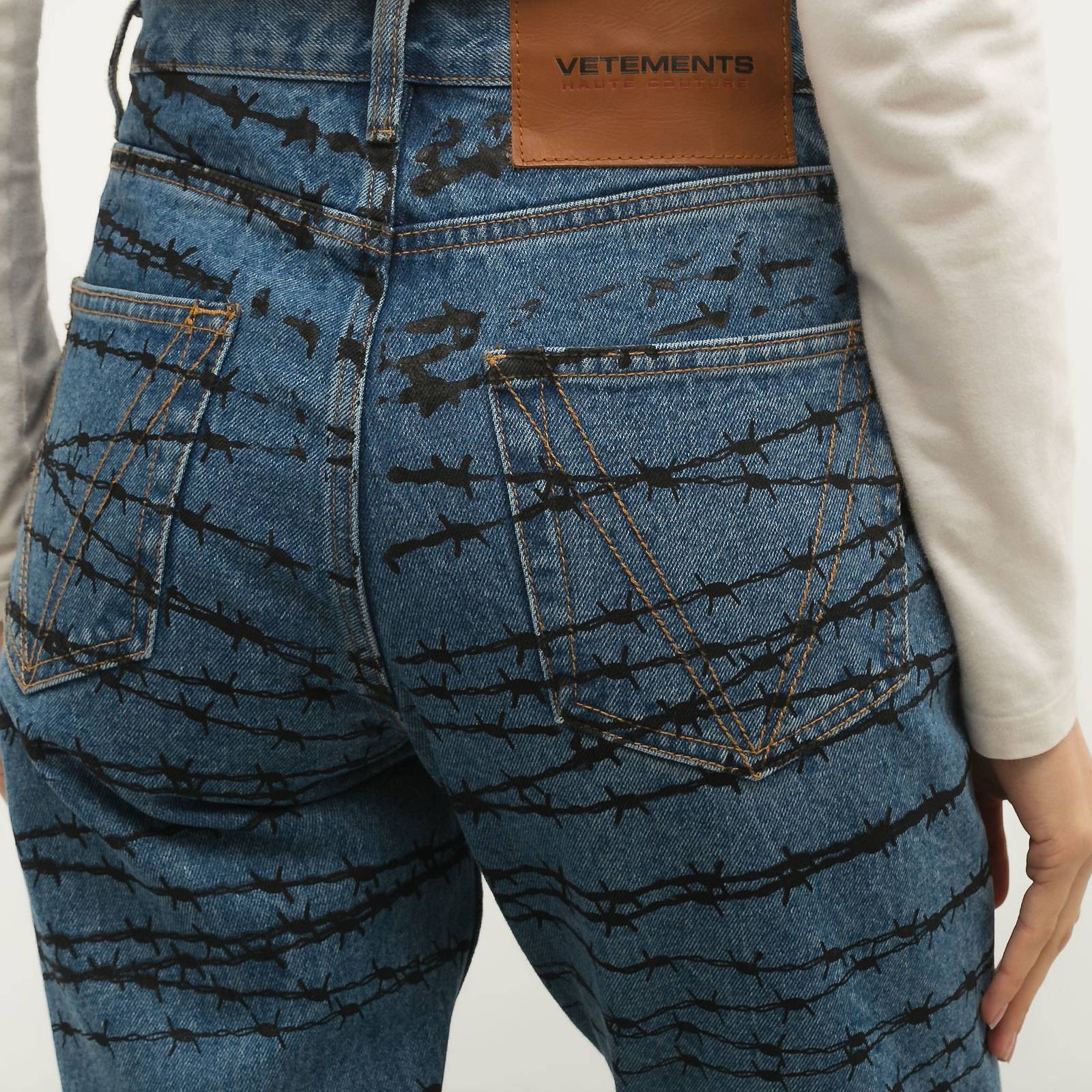 Джинсы Vetements синие, - купить за 27300 ₽ | SFS